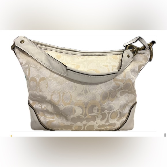 Coach | Bags | Coach Optic Signature Sarah Shoulder Tote Hobo | Poshmark